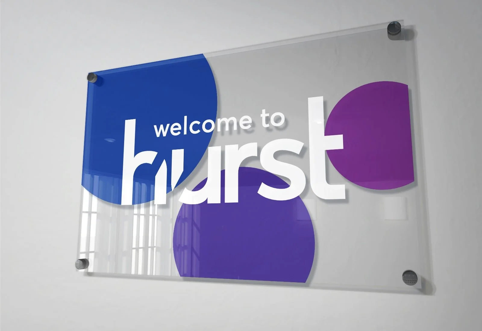 Double Layer Acrylic Sign with Back Panel | Sign Shop UK