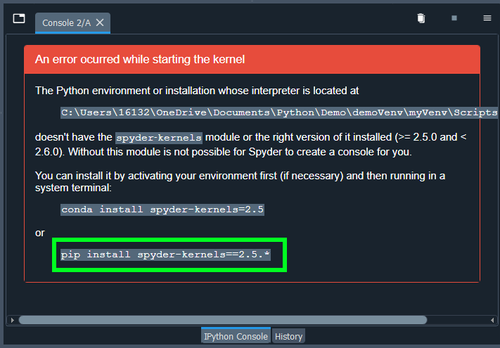 Using Spyder with Python Virtual Environment — Heslip Labs