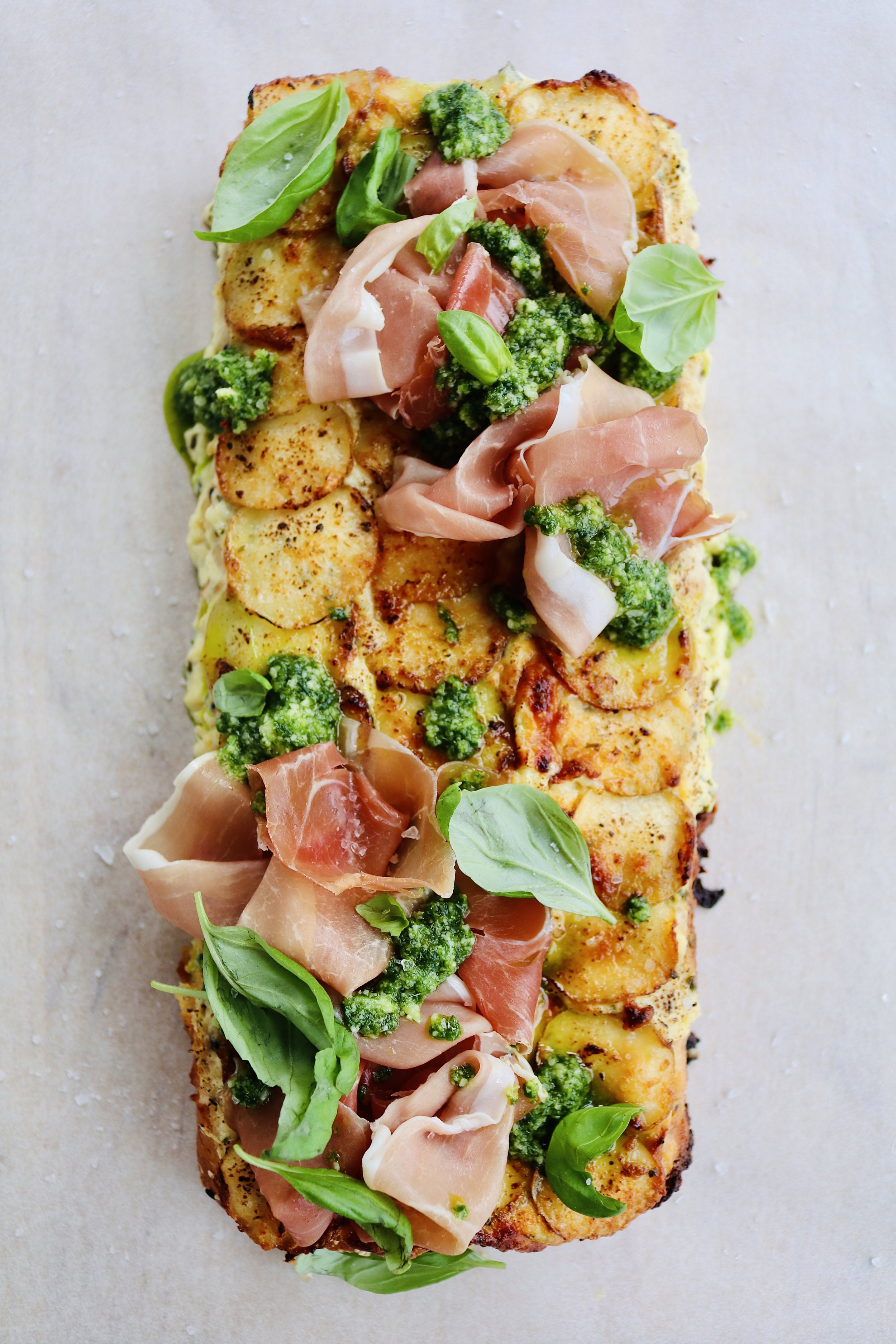 Cheesy Parmesan Potato Gratin Garlic Bread — Melies Kitchen