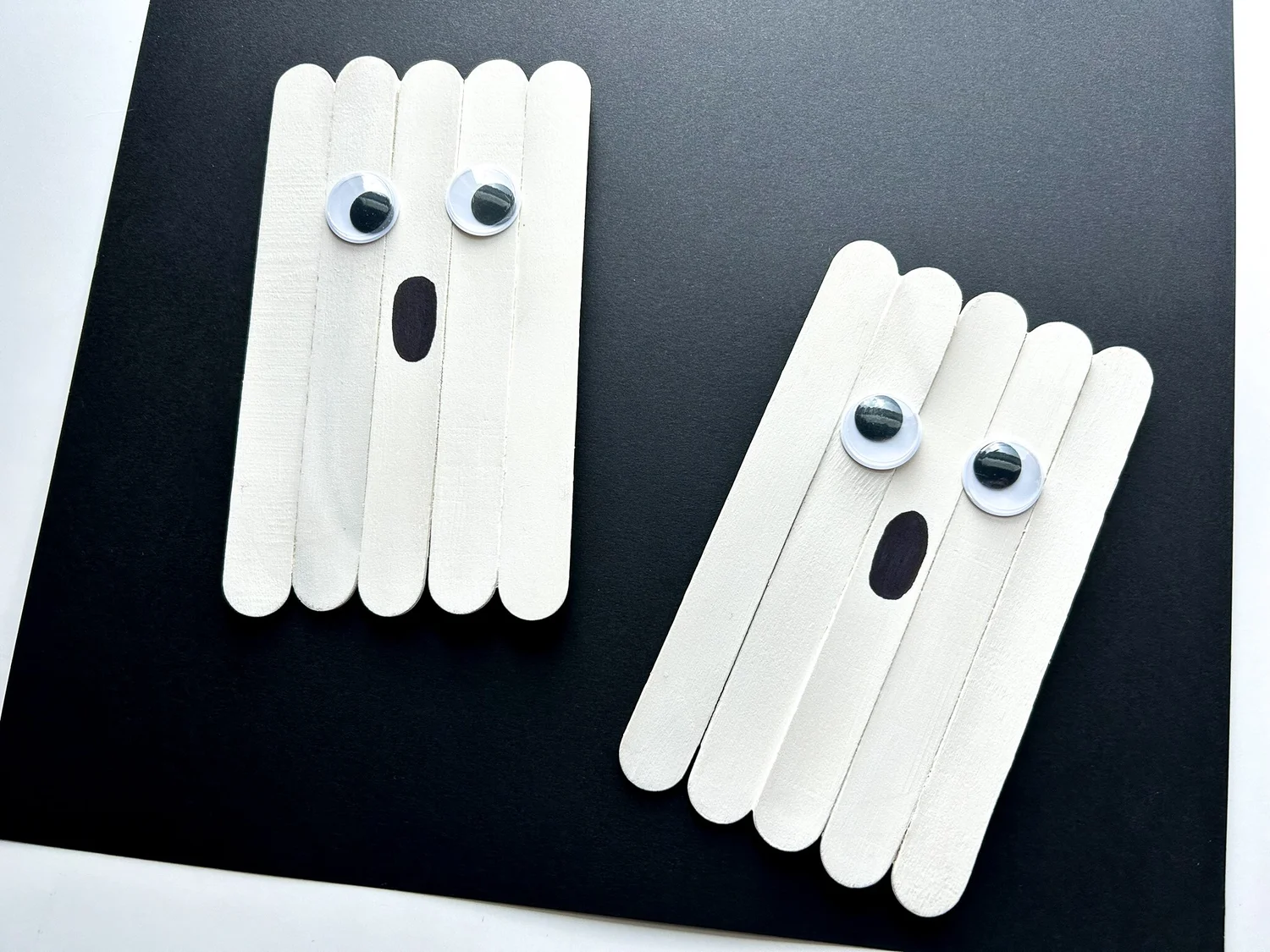 Halloween Popsicle Stick Ghost Craft for Kids — Crafty Kids Blog
