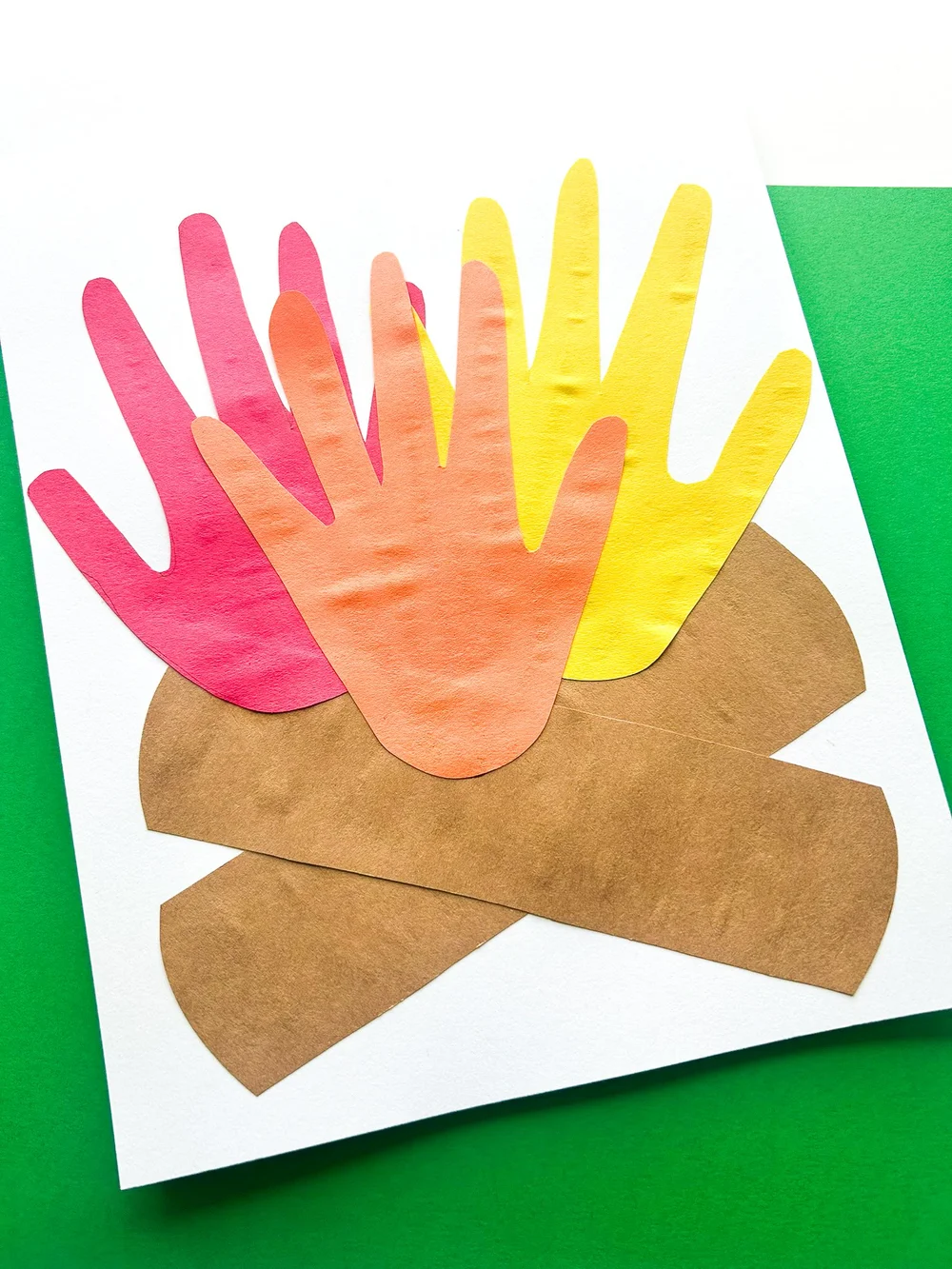 Simple Fun Campfire Handprint Fall Kid Craft — Crafty Kids Blog