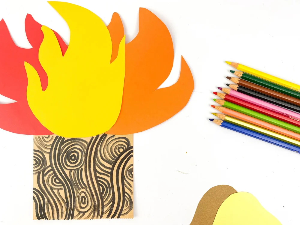 Paper Campfire DIY Craft for Kids: Free and Easy — Crafty Kids Blog
