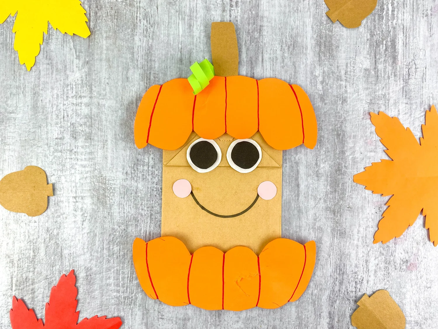 Fun Cute Pumpkin Paper Bag Craft for Kids — Crafty Kids Blog