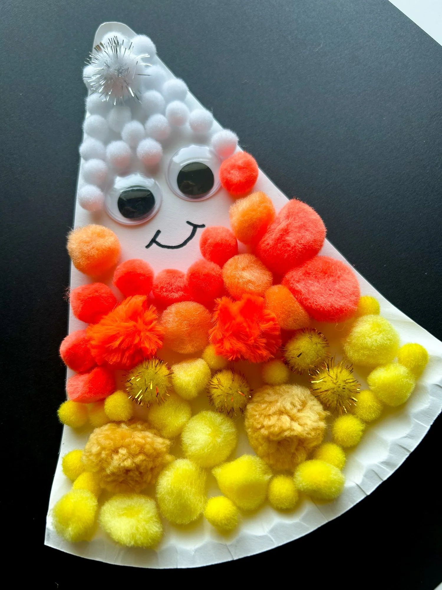 Fun Candy Corn Pom Pom Halloween Crafts for Kids — Crafty Kids Blog