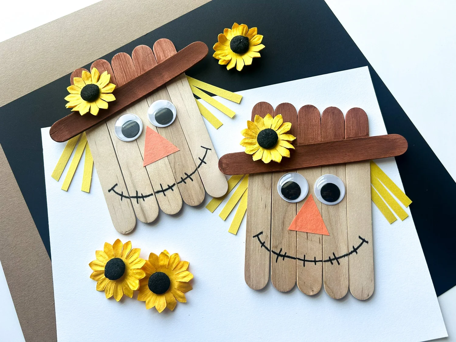Fun Fall Scarecrow Popsicle Stick Craft for Kids to Make — Crafty Kids Blog