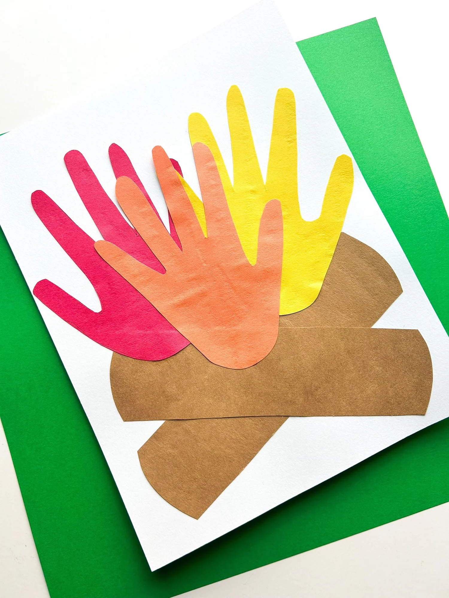 Simple Fun Campfire Handprint Fall Kid Craft — Crafty Kids Blog