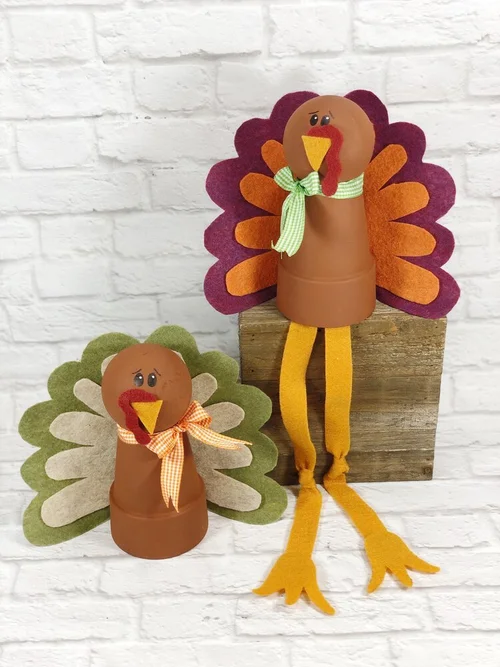 DIY Thanksgiving Clay Pot Turkey Craft — Crafty Kids Blog