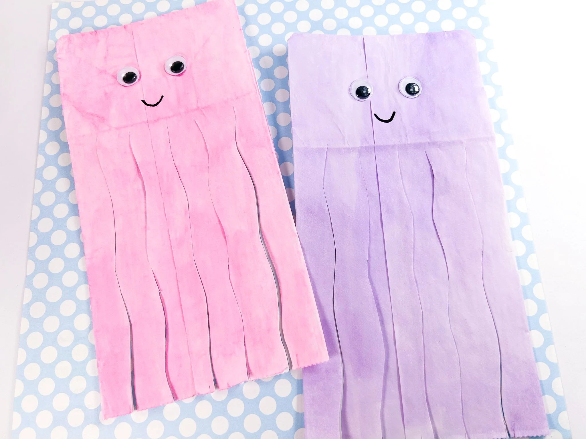 Paper Bag Jellyfish Craft: Easy Cute Craft for Kids to Make — Crafty ...