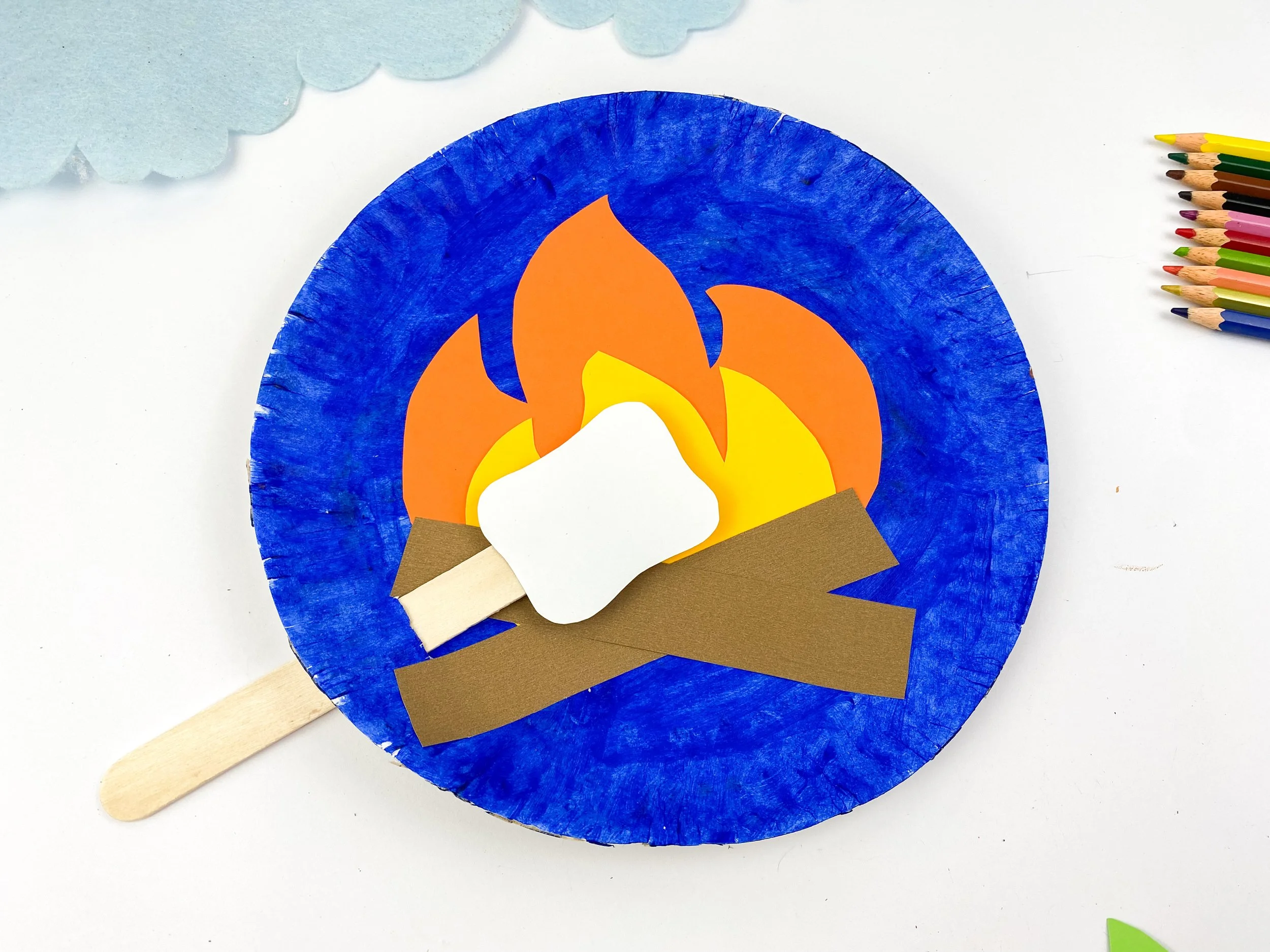 Fun Free Smores Paper Plate Craft for Kids — Crafty Kids Blog