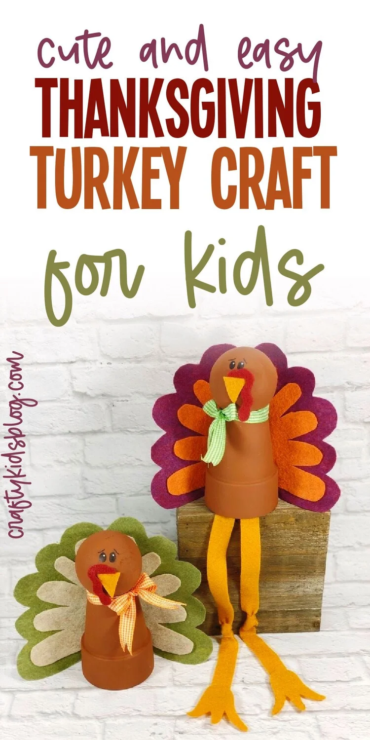 DIY Thanksgiving Clay Pot Turkey Craft — Crafty Kids Blog