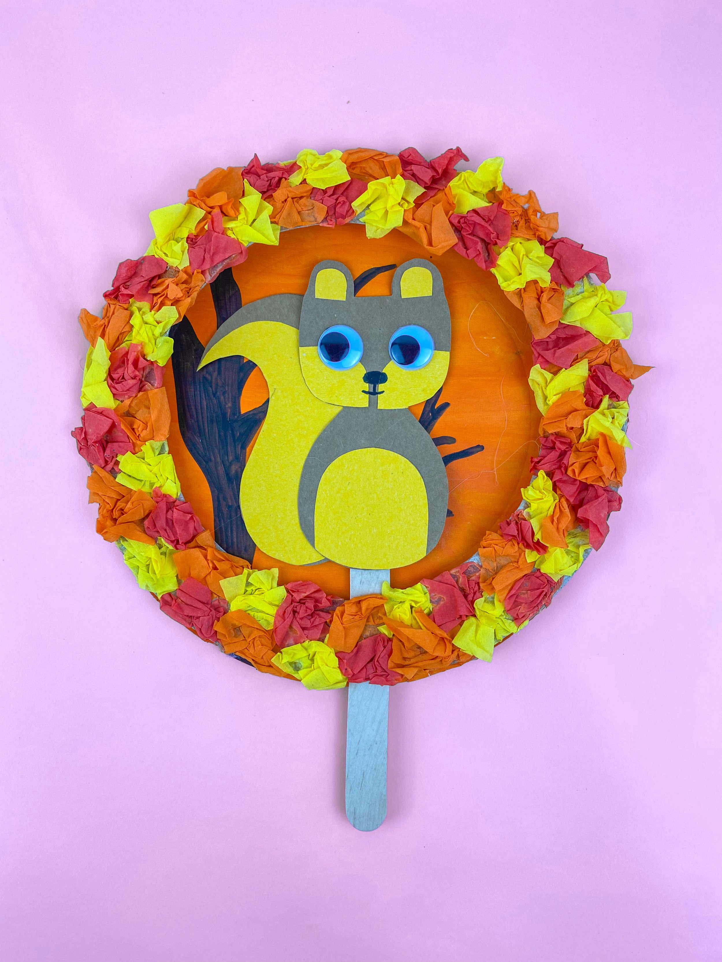 Easy Fun Moving Squirrel Paper Plate Craft for Kids — Crafty Kids Blog