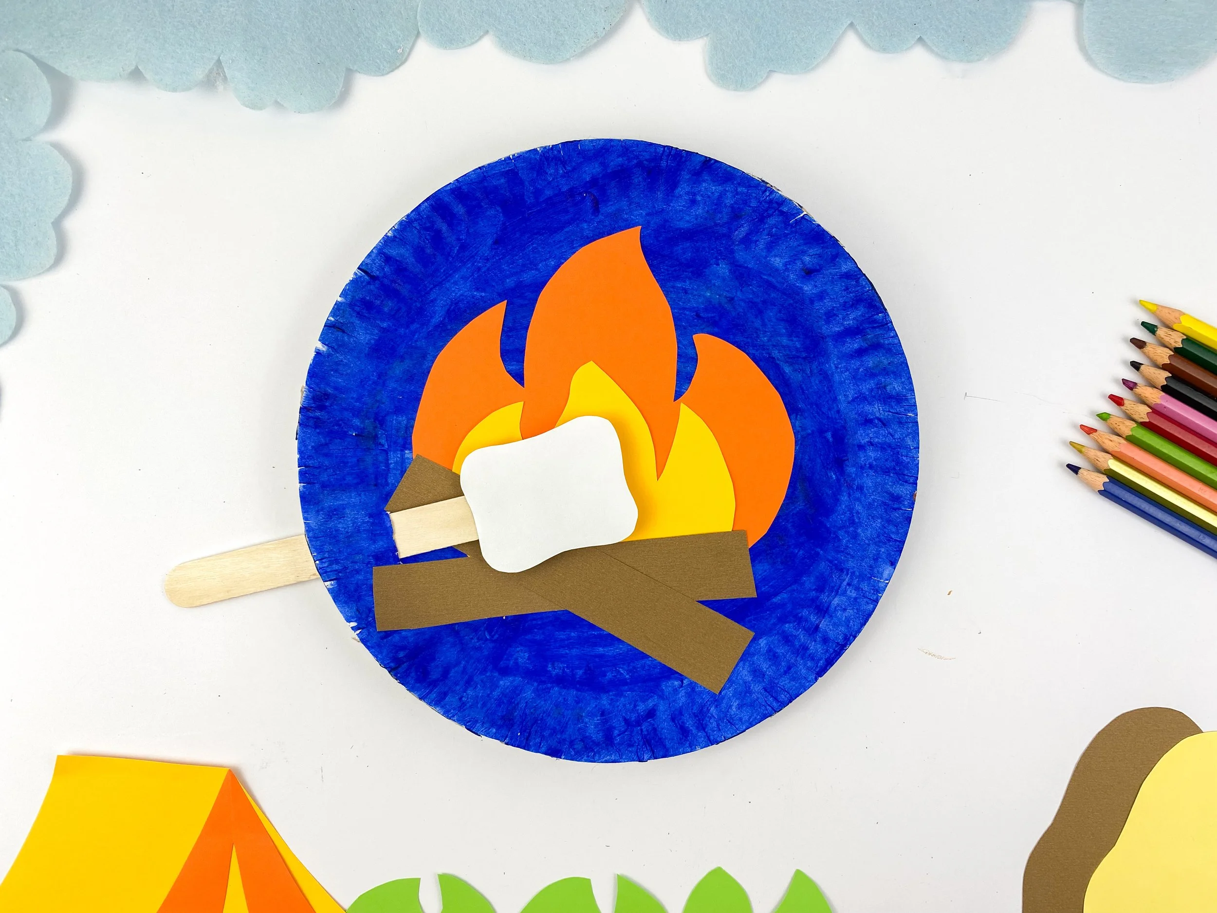 Fun Free Smores Paper Plate Craft for Kids — Crafty Kids Blog