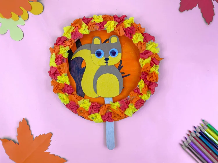 Easy Fun Moving Squirrel Paper Plate Craft for Kids — Crafty Kids Blog