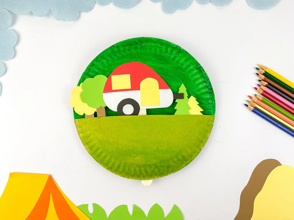 Cute Camper Craft Paper Plate for Kids — Crafty Kids Blog