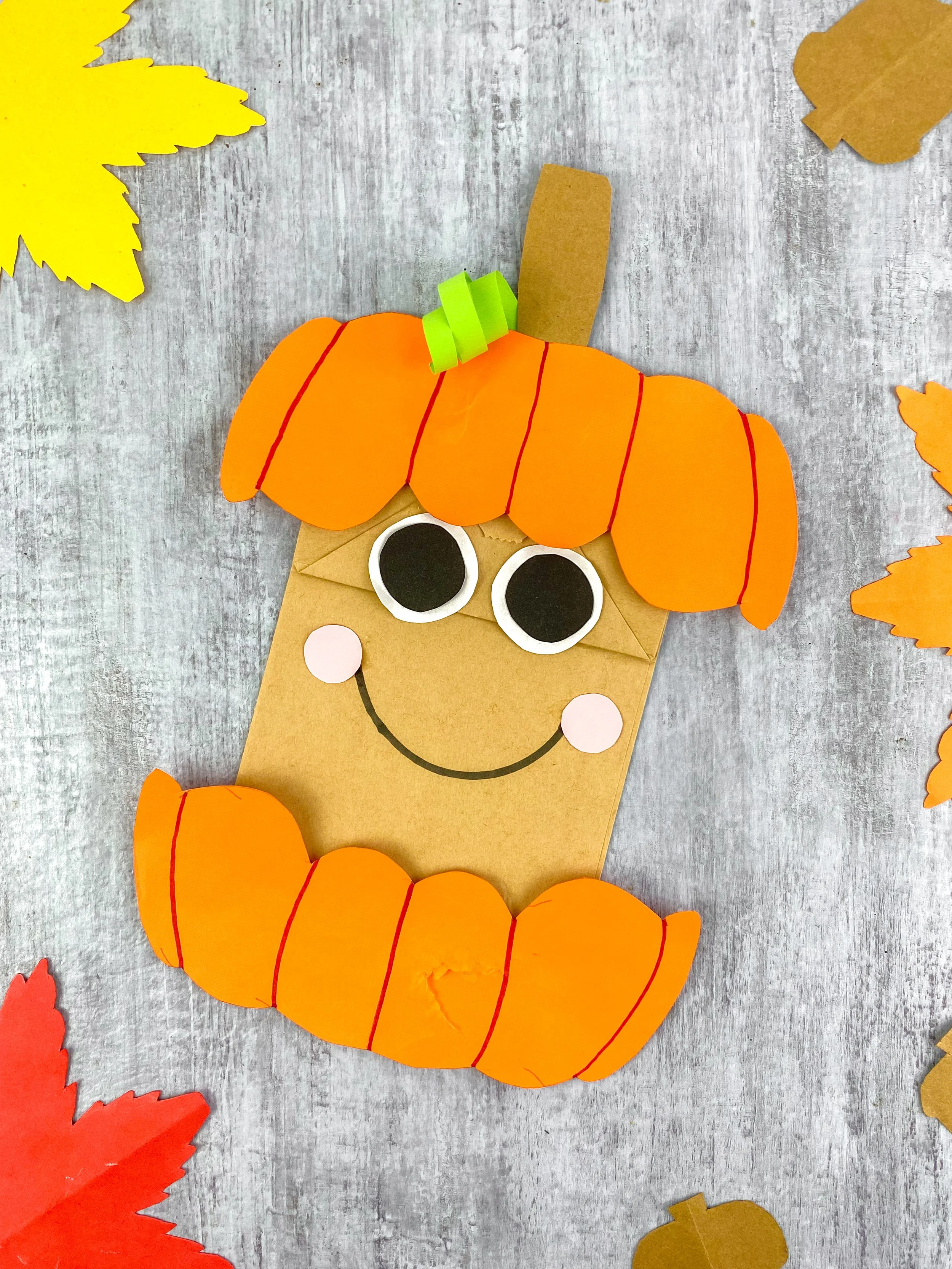 Fun Cute Pumpkin Paper Bag Craft for Kids — Crafty Kids Blog