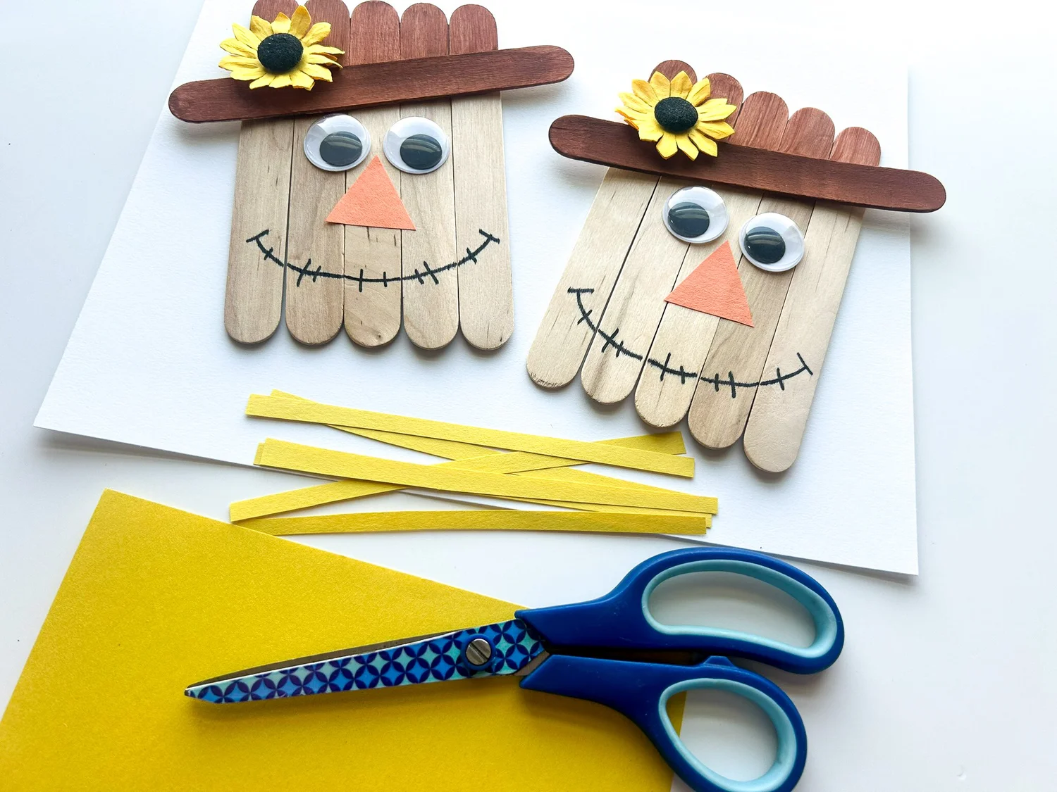 Fun Fall Scarecrow Popsicle Stick Craft for Kids to Make — Crafty Kids Blog