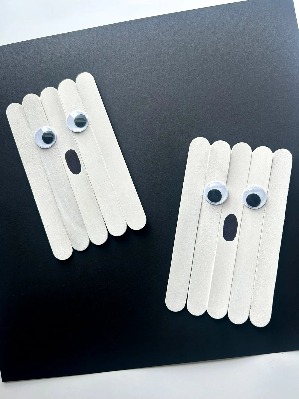 Halloween Popsicle Stick Ghost Craft for Kids — Crafty Kids Blog