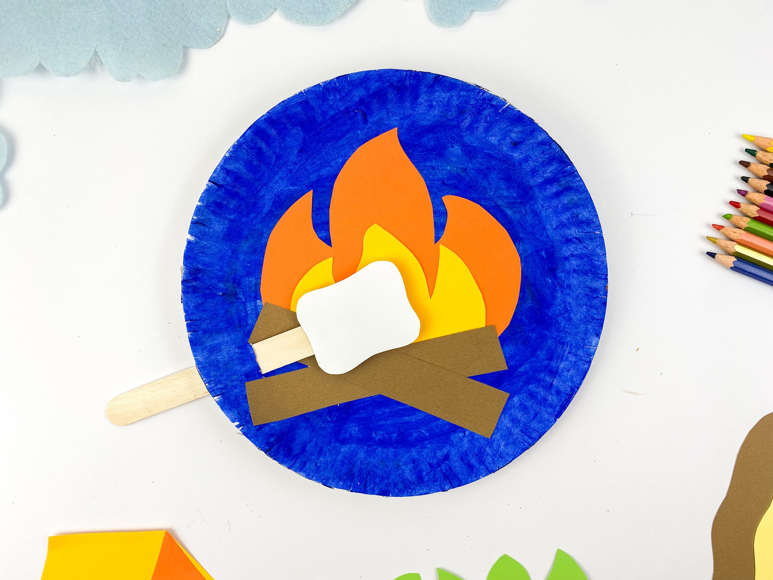 Fun Free Smores Paper Plate Craft for Kids — Crafty Kids Blog
