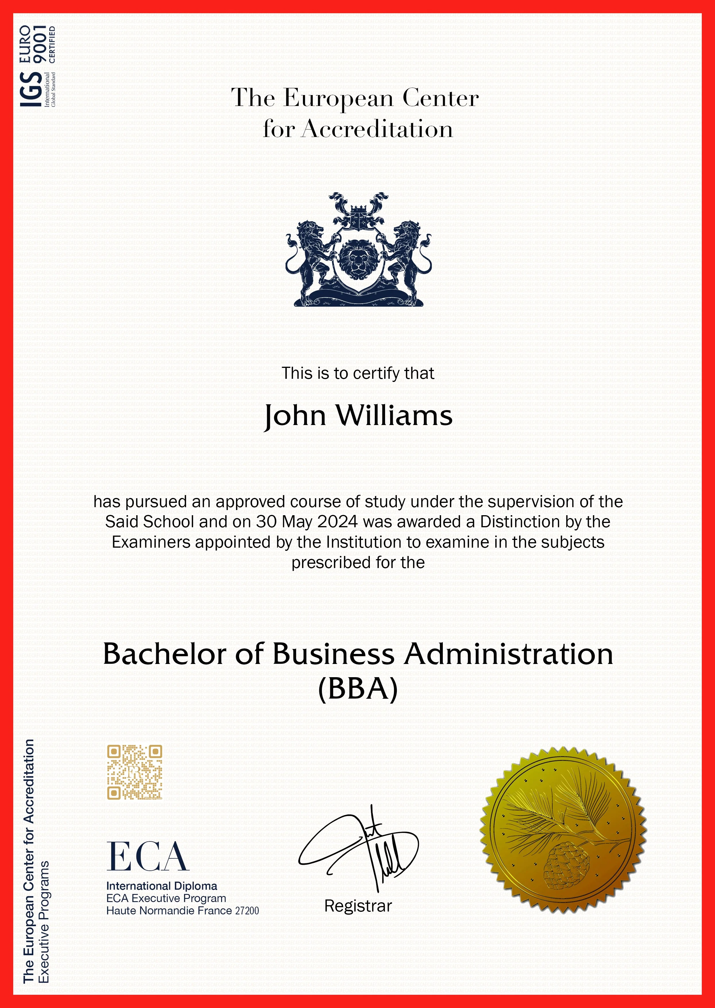 Bachelor of Business Administration (BBA) Online Degree — European ...