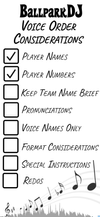 Order Considerations — BallparkDJ