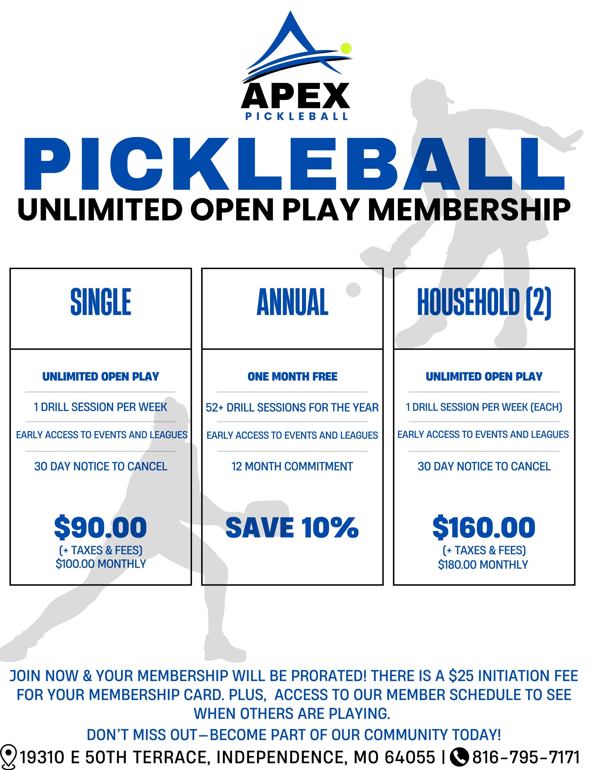 Open Play Membership — APEX Sports Hub