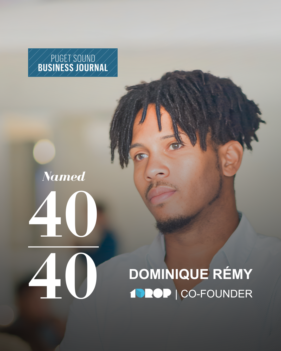 Dominique Rémy Honored in 40 Under 40 for 1DROP Initiative — 1DROP | A ...
