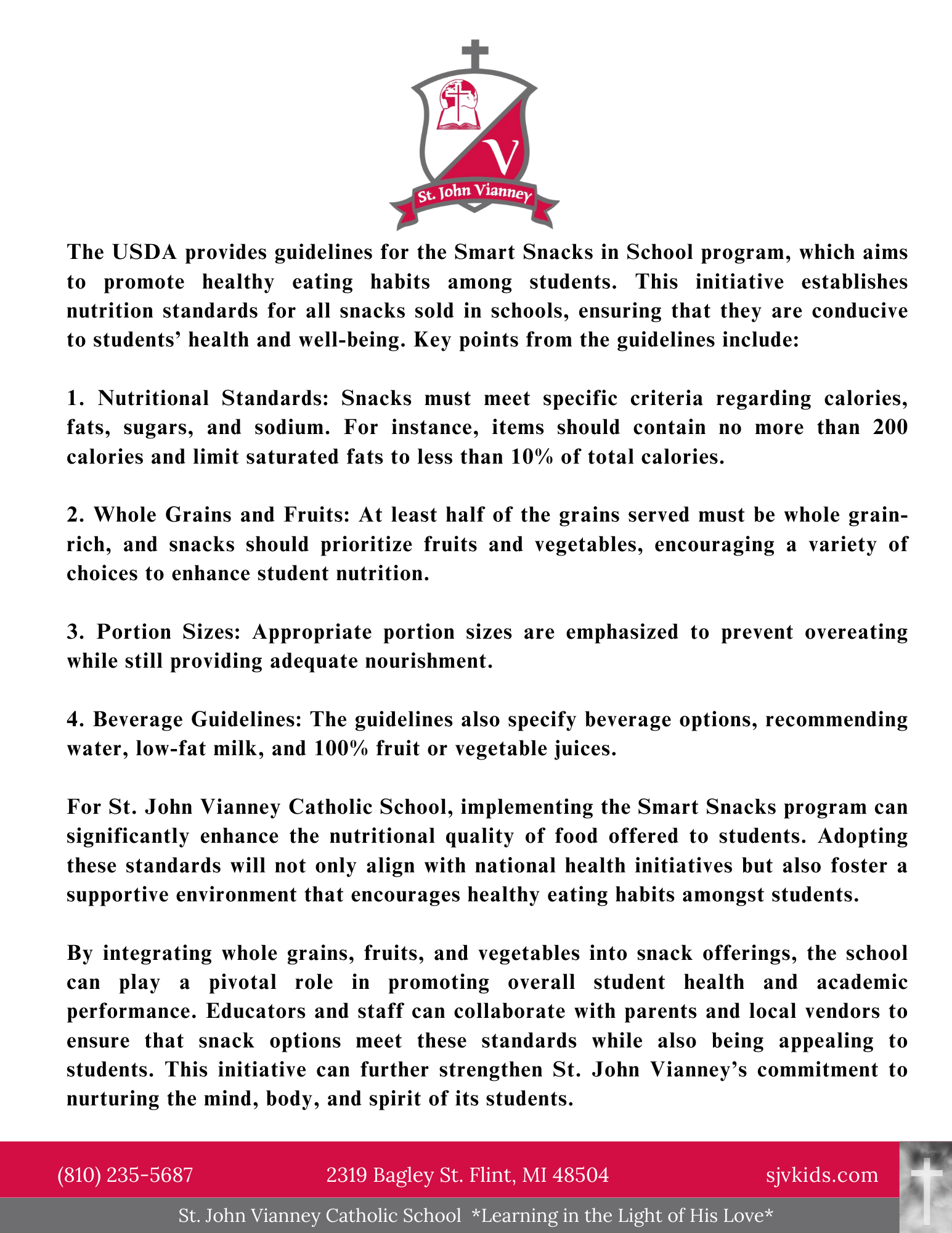 2025-26 Lunch and Food Service Information — St. John Vianney Catholic ...