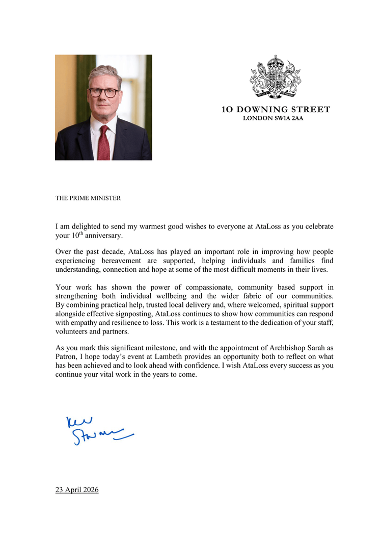 AtaLoss Begins 10th Anniversary Year Backed by Archbishop and Prime ...