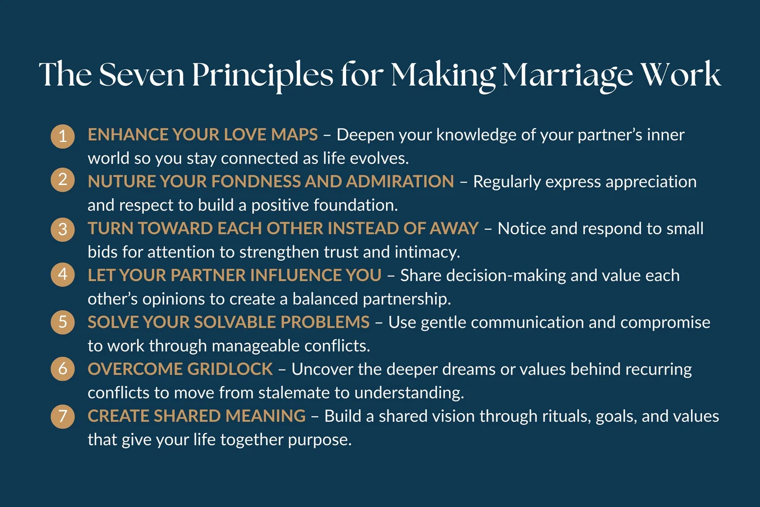 The Seven Principles for Making Marriage Work: A Guide for Couples — FP ...