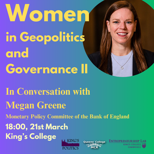 In conversation with Megan Greene — King's Entrepreneurship Lab
