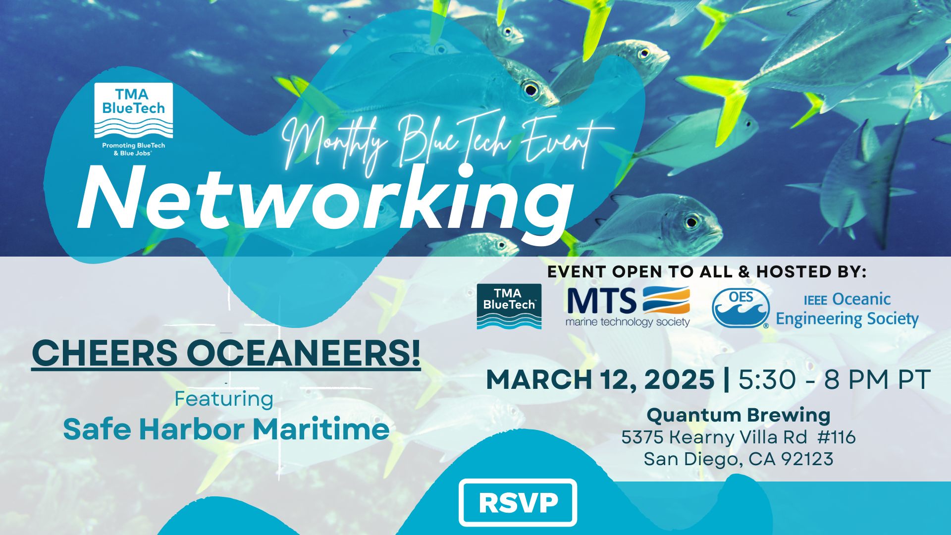 Monthly BlueTech Networking: San Diego, CA — TMA BlueTech