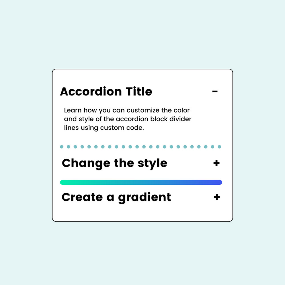 How to customize accordion block divider lines in Squarespace — insidethesquare.co