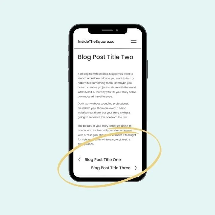 How to stack blog pagination on mobile screens // Customize your Squarespace Blog on Mobile ...