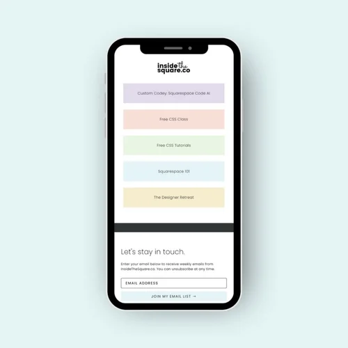 Squarespace Code Tutorials — insidethesquare.co