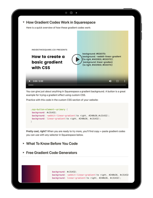How to Add a Gradient Background in Squarespace with CSS ...