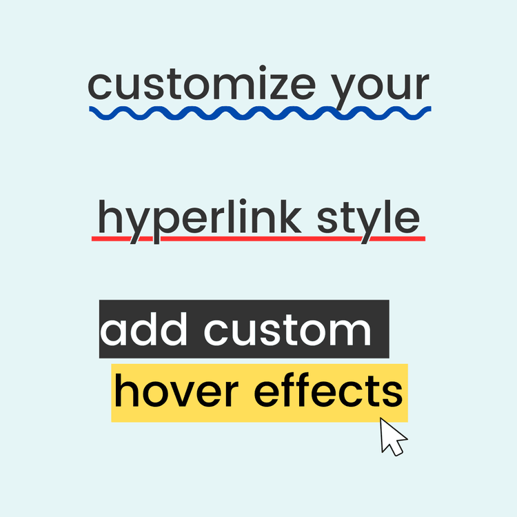 How to Style Hyperlinks in Squarespace: 3 Custom Hyperlink Ideas for ...