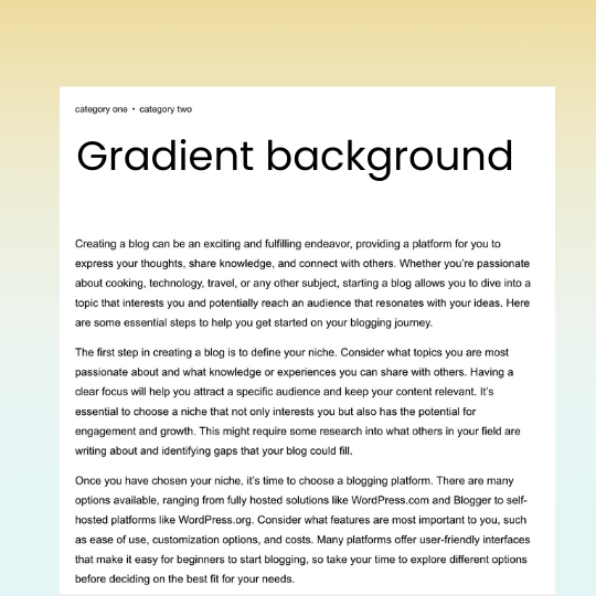How to create a colorful Squarespace blog post background ...