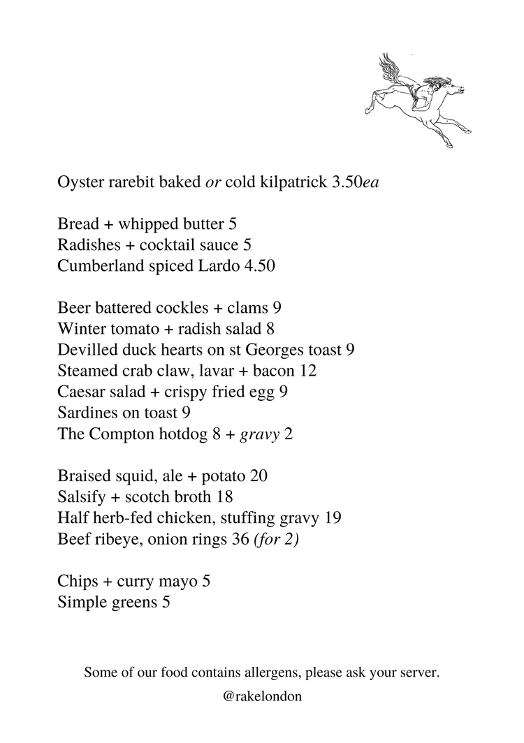 Dinner — Rake London