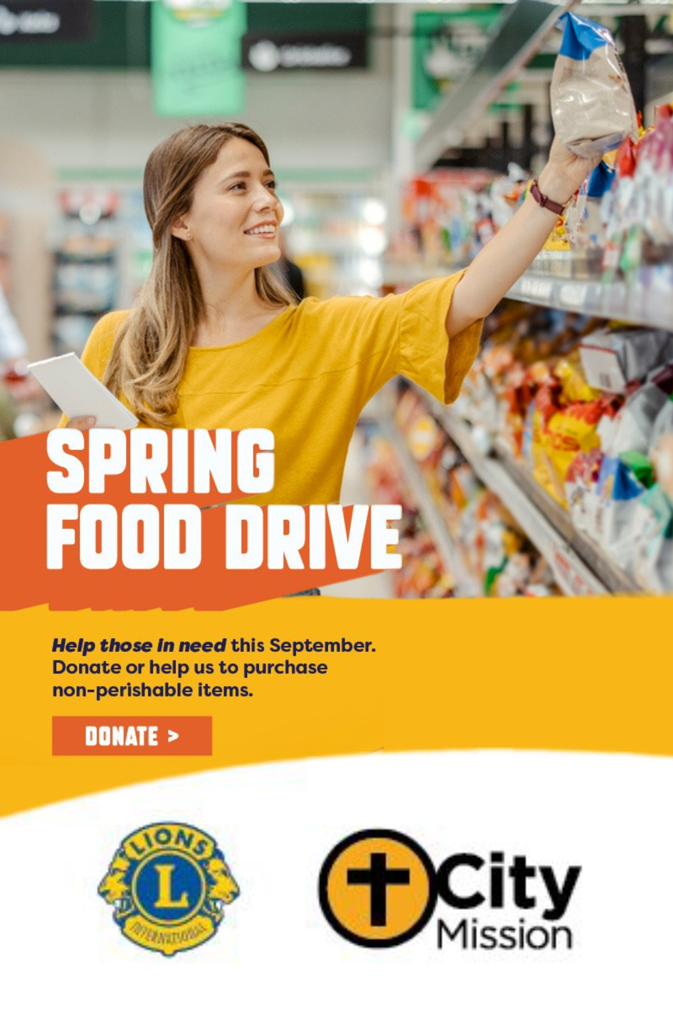 Spring Food Drive — City Mission