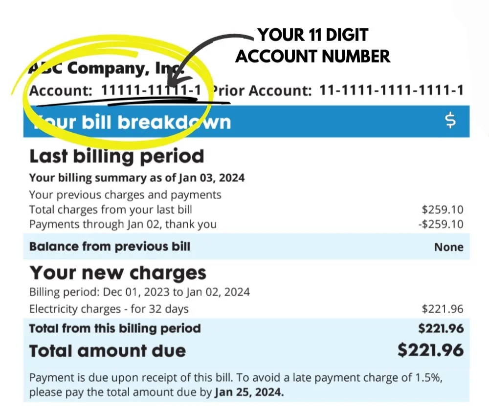 ABC Energy | How to Read Your Con Edison Bill - ABC Energy Guide to ...