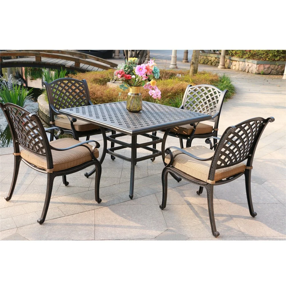 Castle Rock 5-Piece Square Dining Set With 4 Arm Chairs — GATHERCRAFT