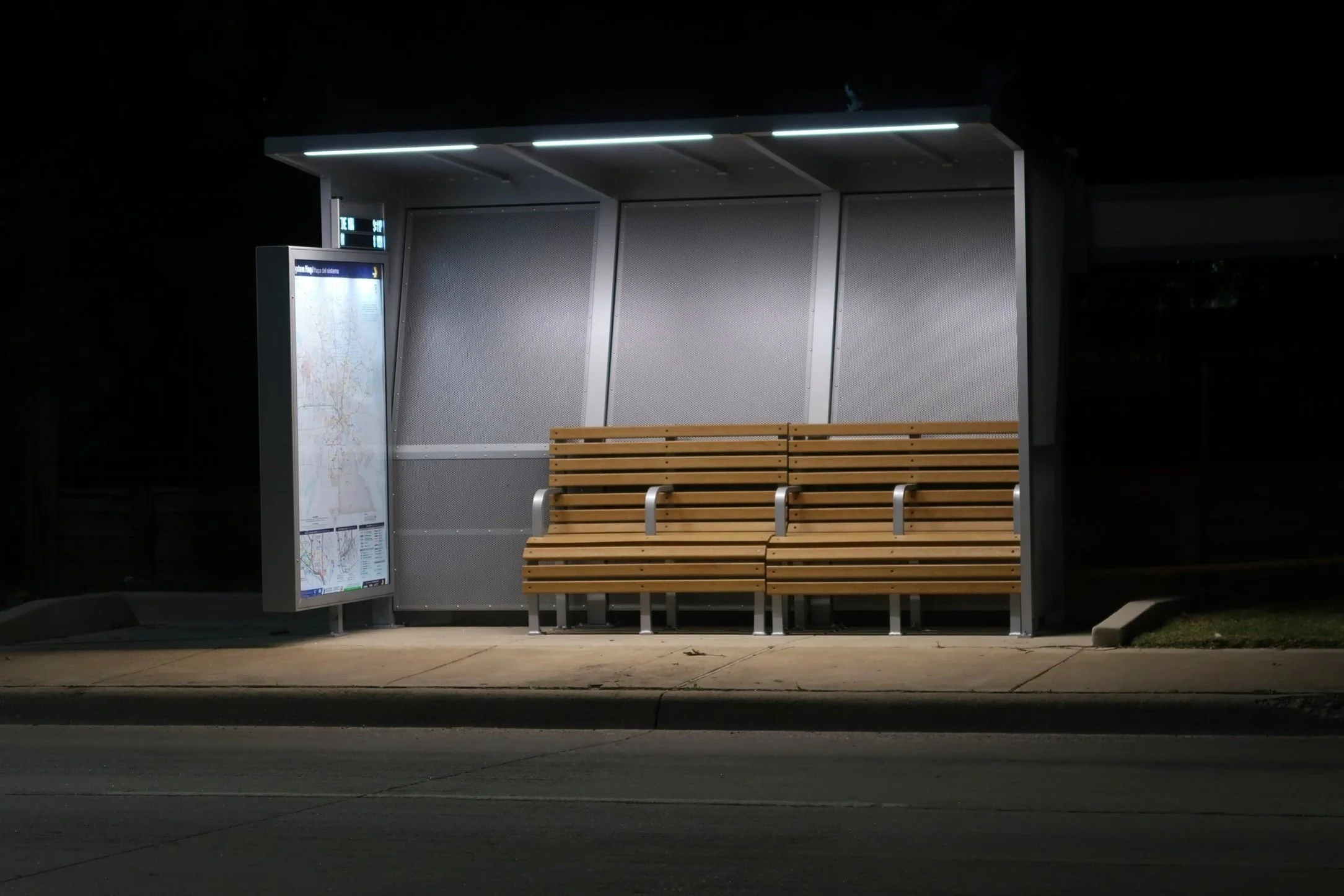 Off-Grid Bus Stop Amenities | Urban Solar | Portland, OR