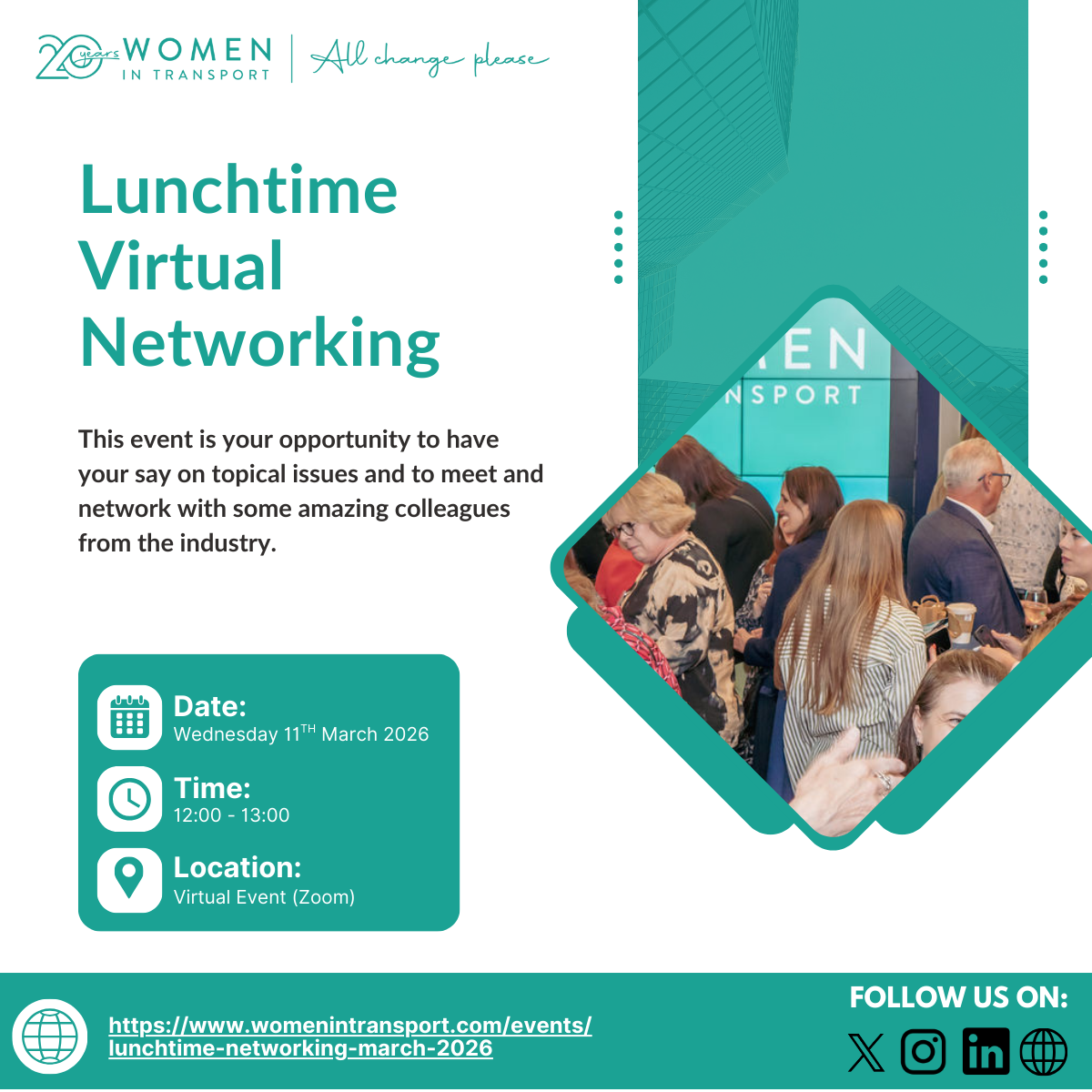 Lunchtime Virtual Networking | Women in Transport
