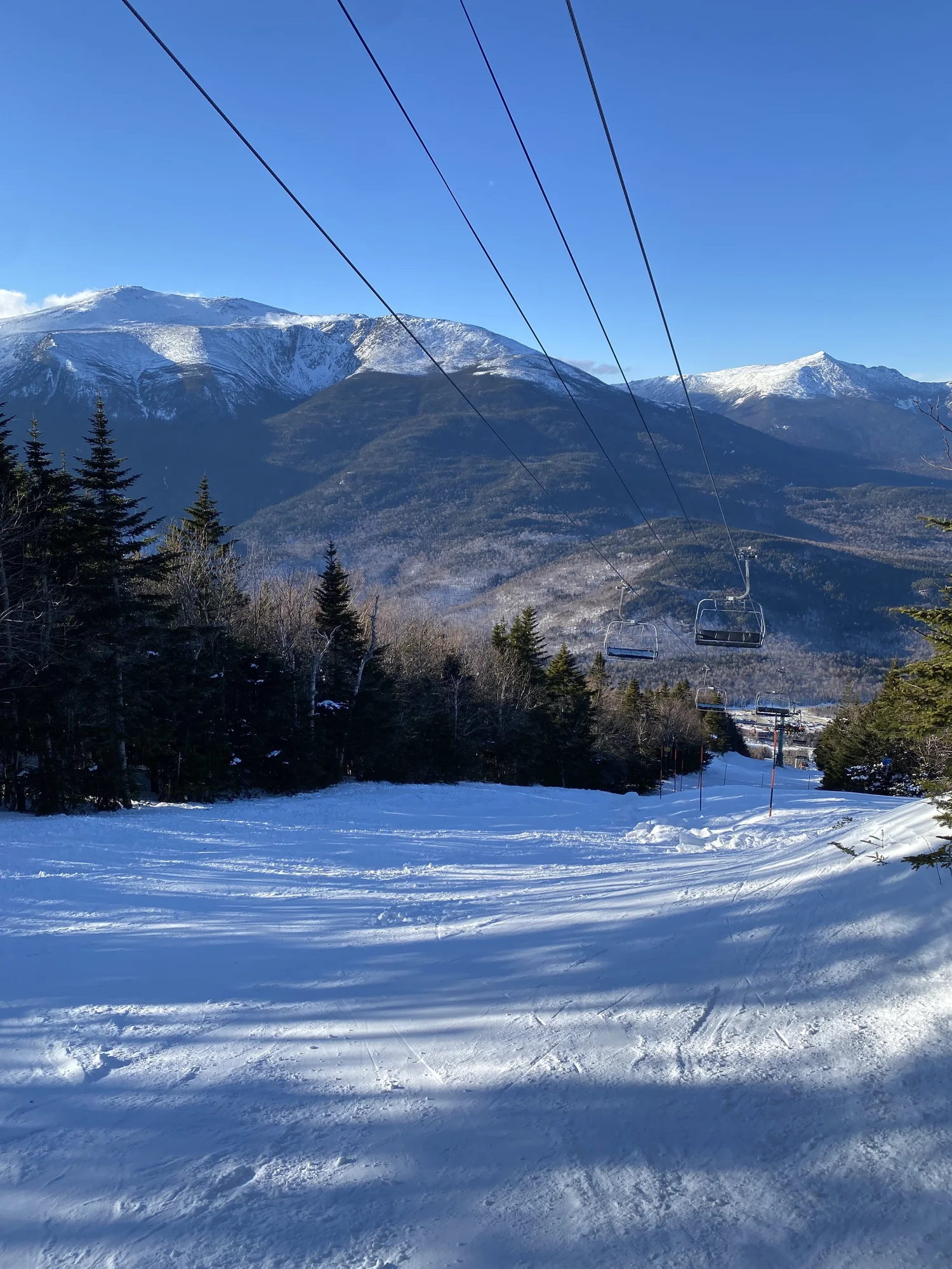 Taking in the views while skiing Wildcat Mountain — NEVER QUIT SKIING