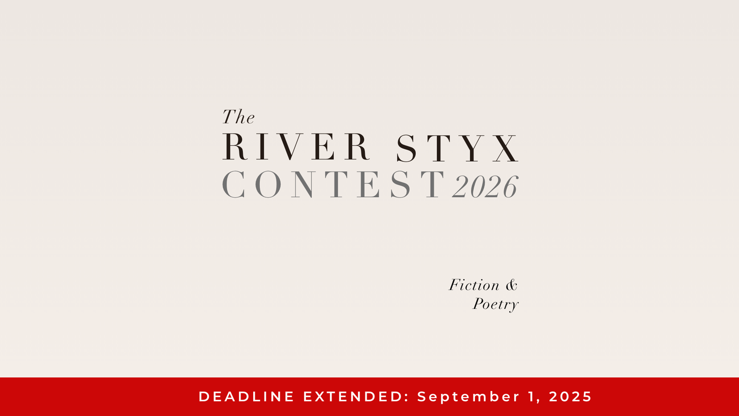 2026 River Styx Contest — River Styx Magazine