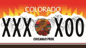 Colorado Chicana/o License Plate