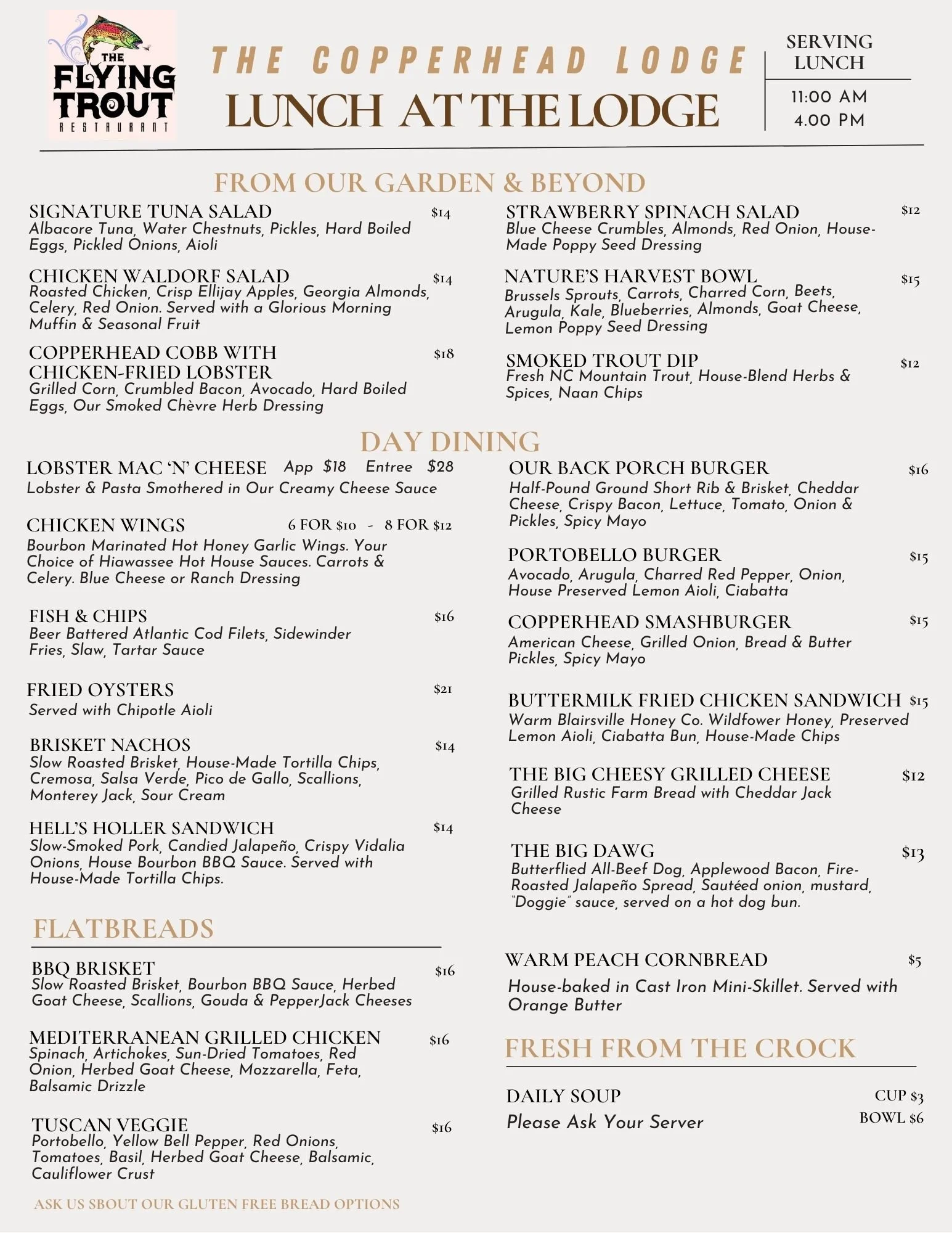 Restaurant — Copperhead Lodge