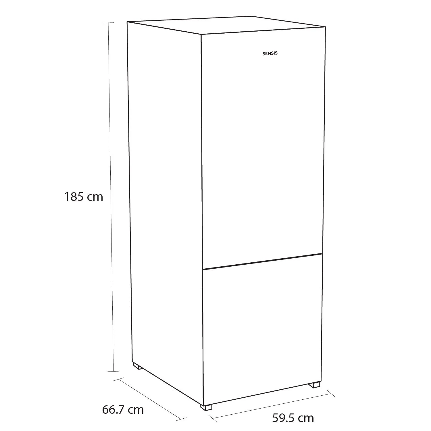 59.5cm Fridge Freezer — Sensis
