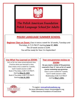 Summer Polish School — Polish American Foundation of Connecticut
