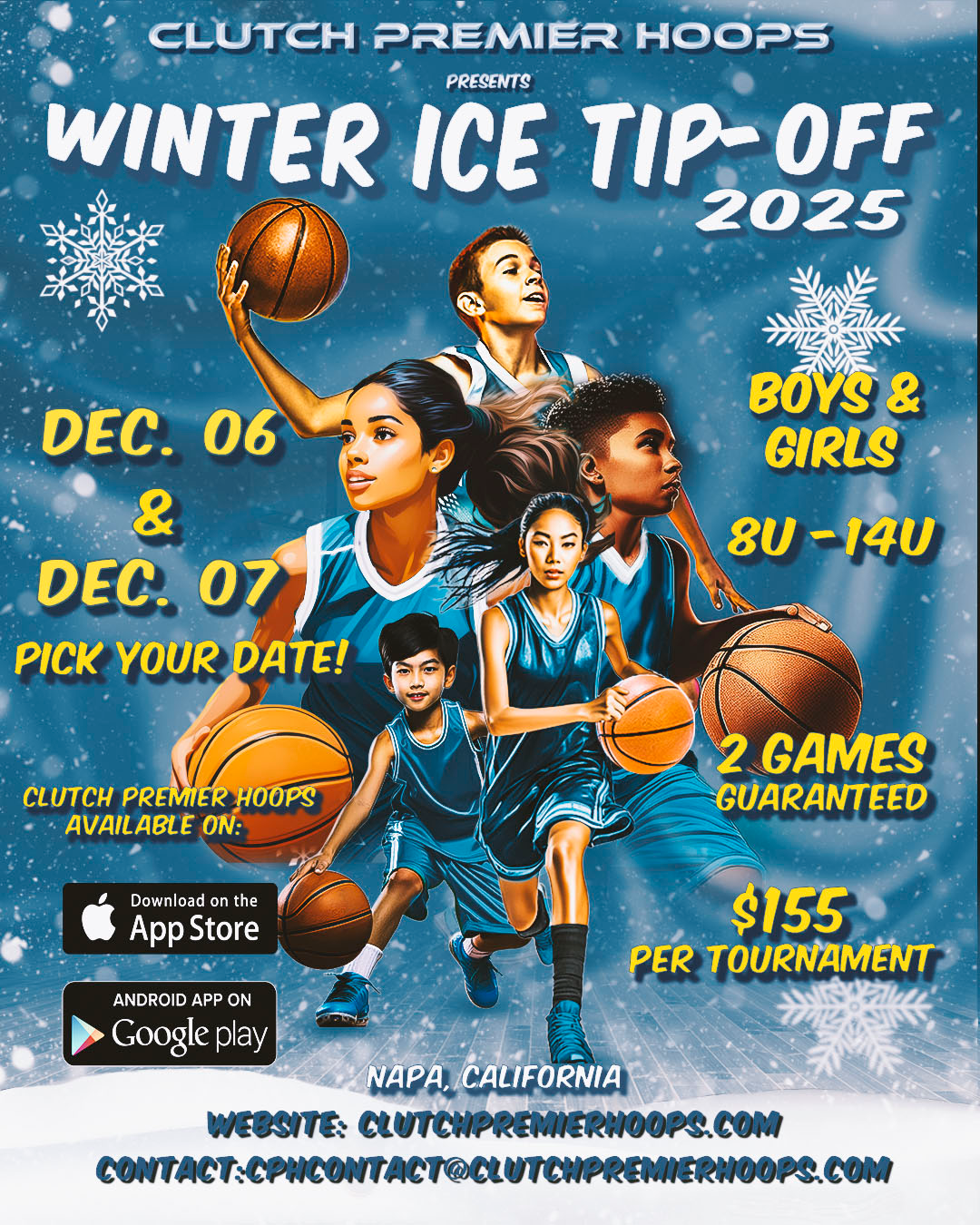 707 Winter Basketball Tournament: Winter Ice Tip Off (All Ages) — Napa Kids
